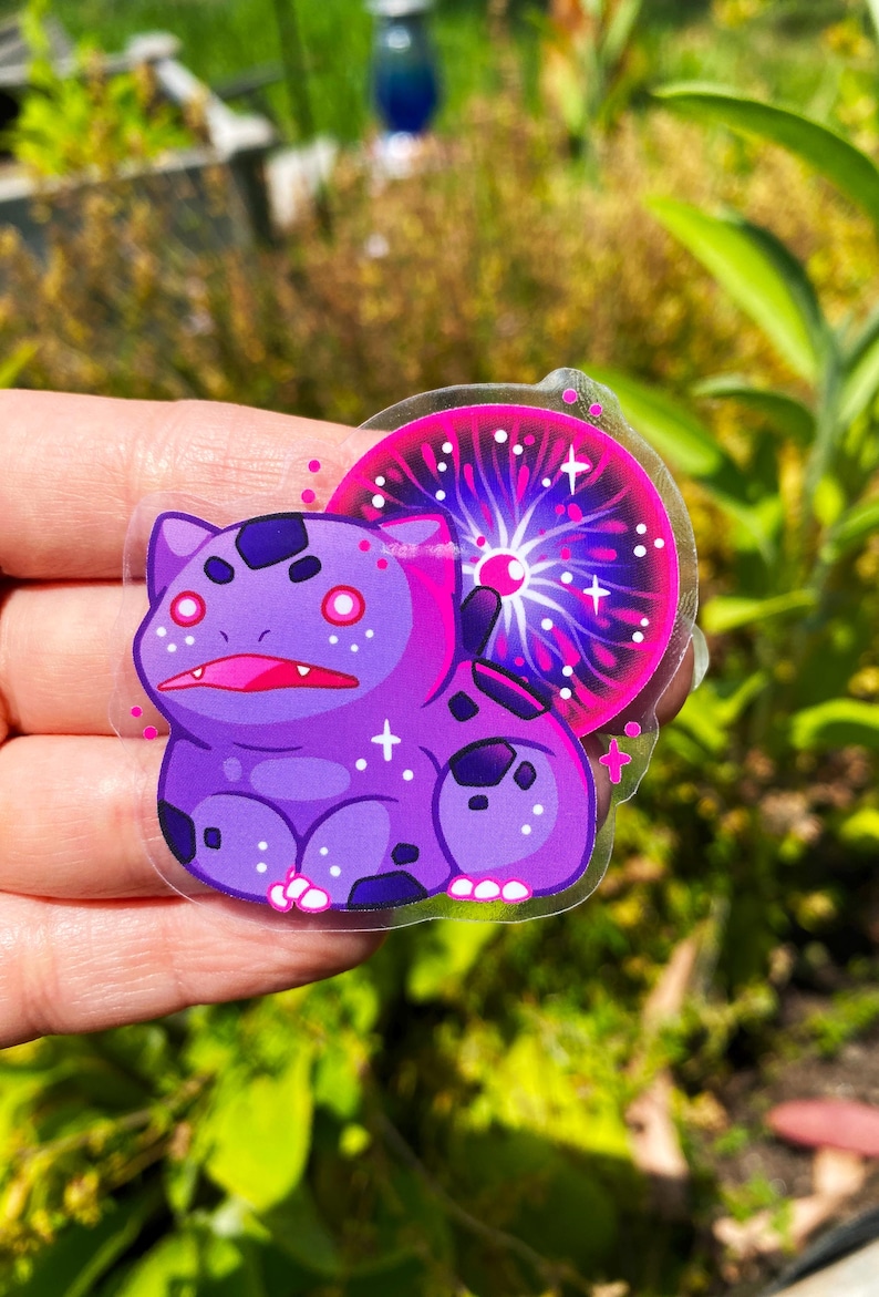 Light Fakemon Stickers: Hand-drawn Monster Art - Plasma & Disco Ball - Etsy