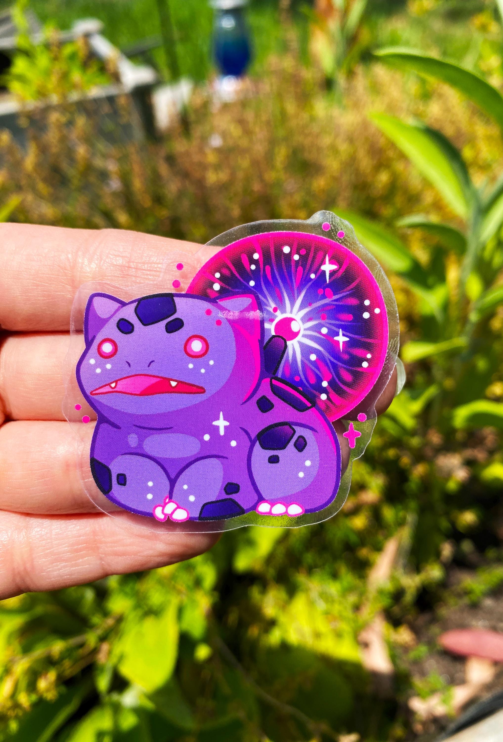 Light Fakemon Stickers: Hand-drawn Monster Art - Plasma & Disco Ball - Etsy