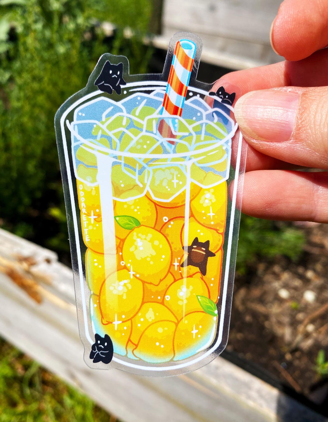 Lemonade Sticker - Transparent Sticker - Vinyl - Die Cut - Waterproof ...