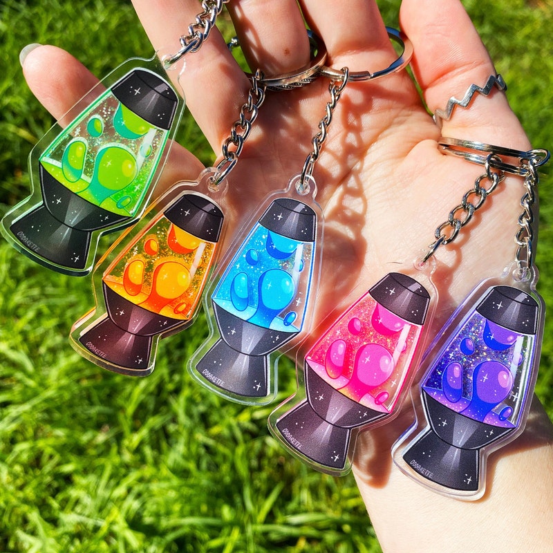Liquid Keychain - Etsy