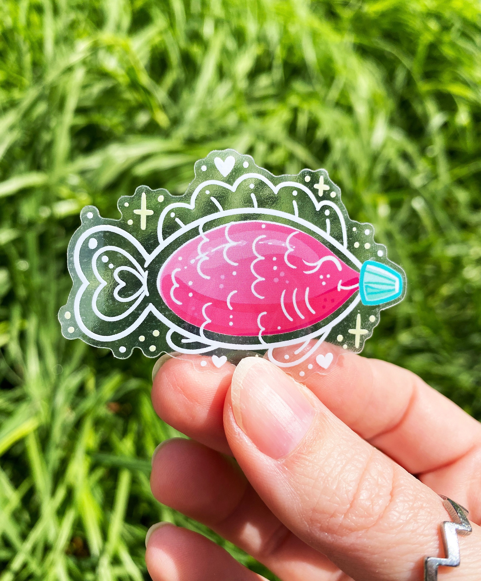 Lovecore Sushi Stickers: Transparent Waterproof Art - Human Made - Etsy
