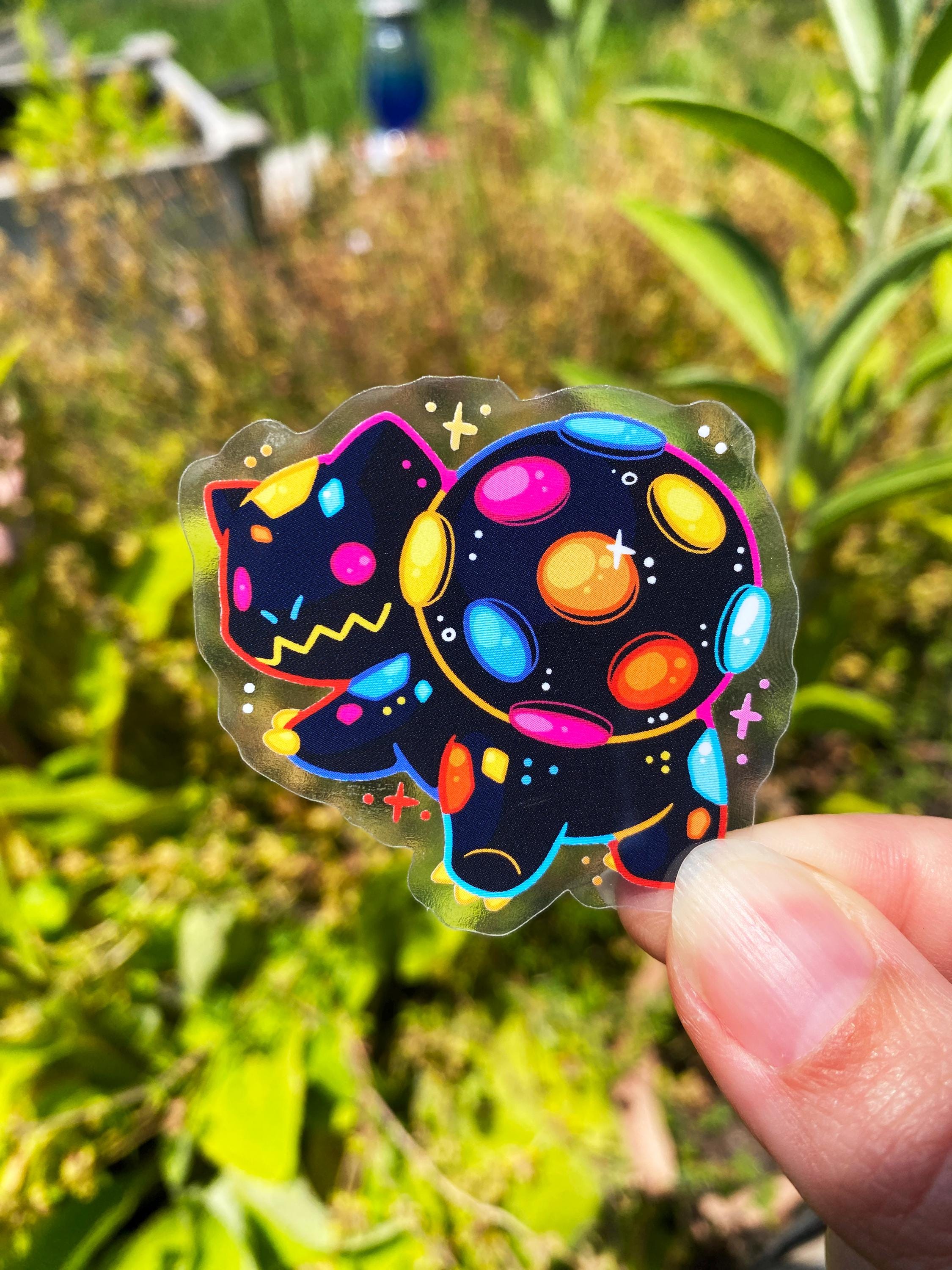 Light Fakemon Stickers: Hand-drawn Monster Art - Plasma & Disco Ball - Etsy