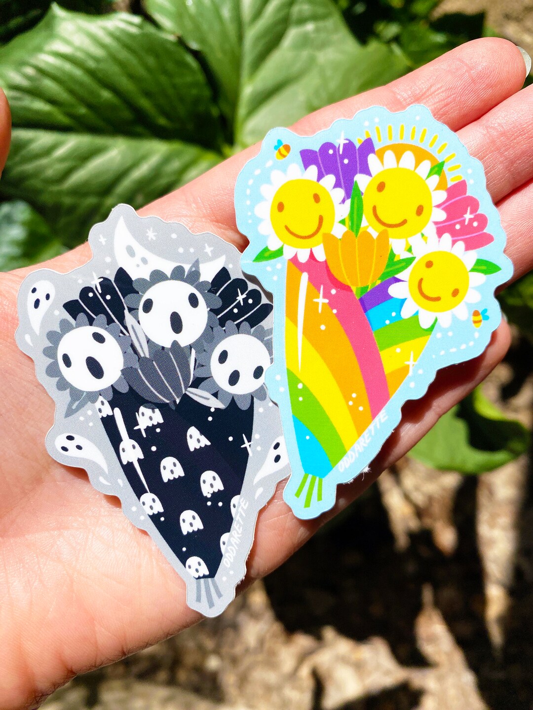 Bouquets Stickers - Waterproof Transparent Vinyl Sticker - Dishwasher ...