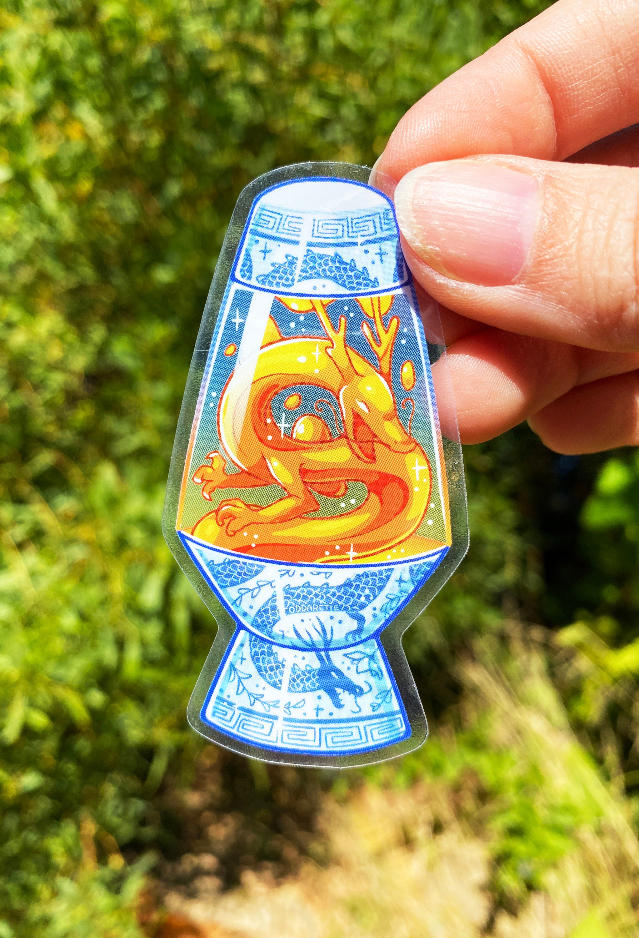 Lava Lamp Series 4 Stickers - Transparent Stickers - Golden Dragon ...