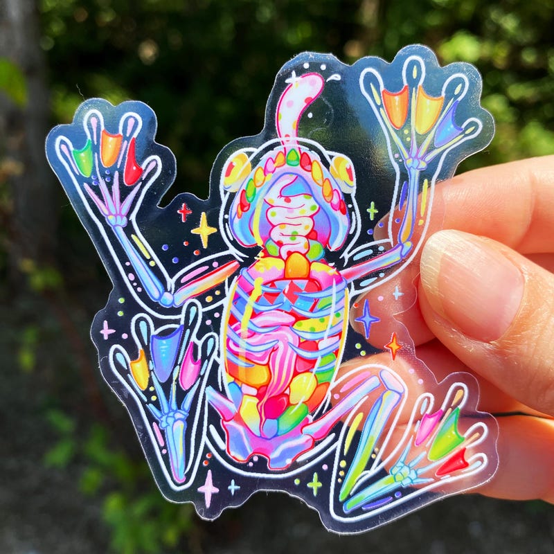 Clown Frog Stickers - Etsy UK
