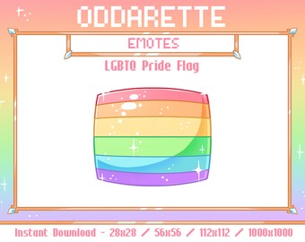 Pride Flag Twitch Emote | Etsy