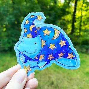 Manatee Sticker Set: Wizard, Dragon, Manatea, Sea Cow - Waterproof ...