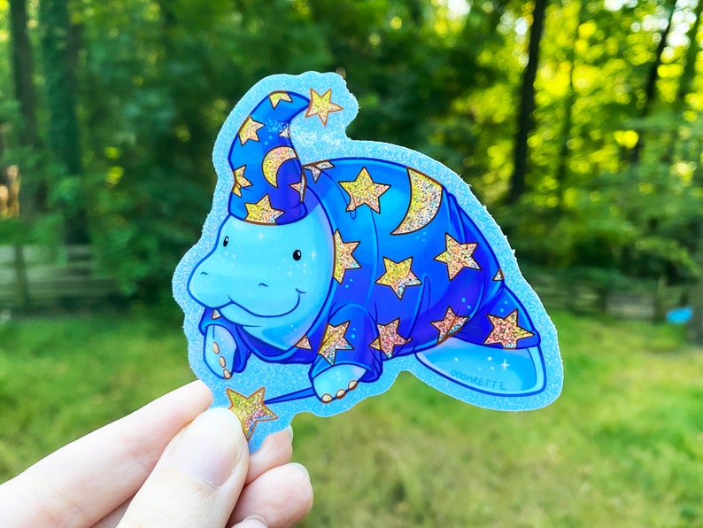 Manatee Stickers Series 2 Five Manatee Stickers Wizard - Etsy