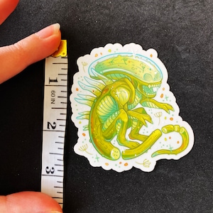 Pickle Xenomorph Sticker - Alien Creature - Dill Pickles - Transparent ...