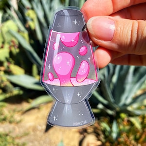 Vintage Lava Lamp Stickers: Transparent Waterproof Retro Art - Etsy