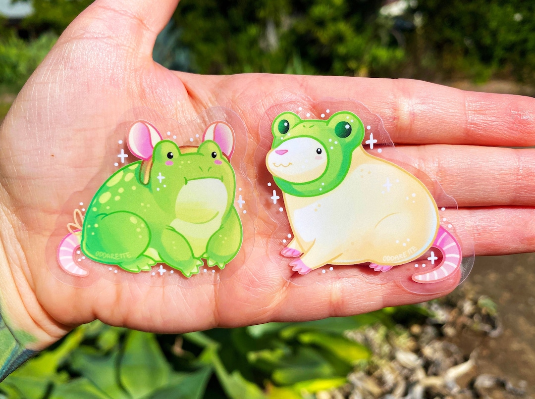 Rat Toad Stickers Transparent Stickers Costume Party Halloween Stickers ...