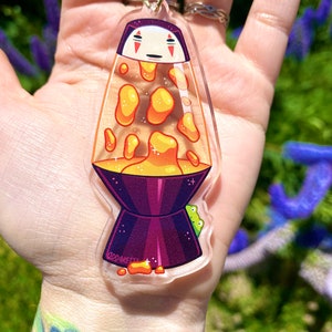 Lava Lamp Acrylic Keychain: Fire Demon, Candy Sprites, Forest Spirits ...