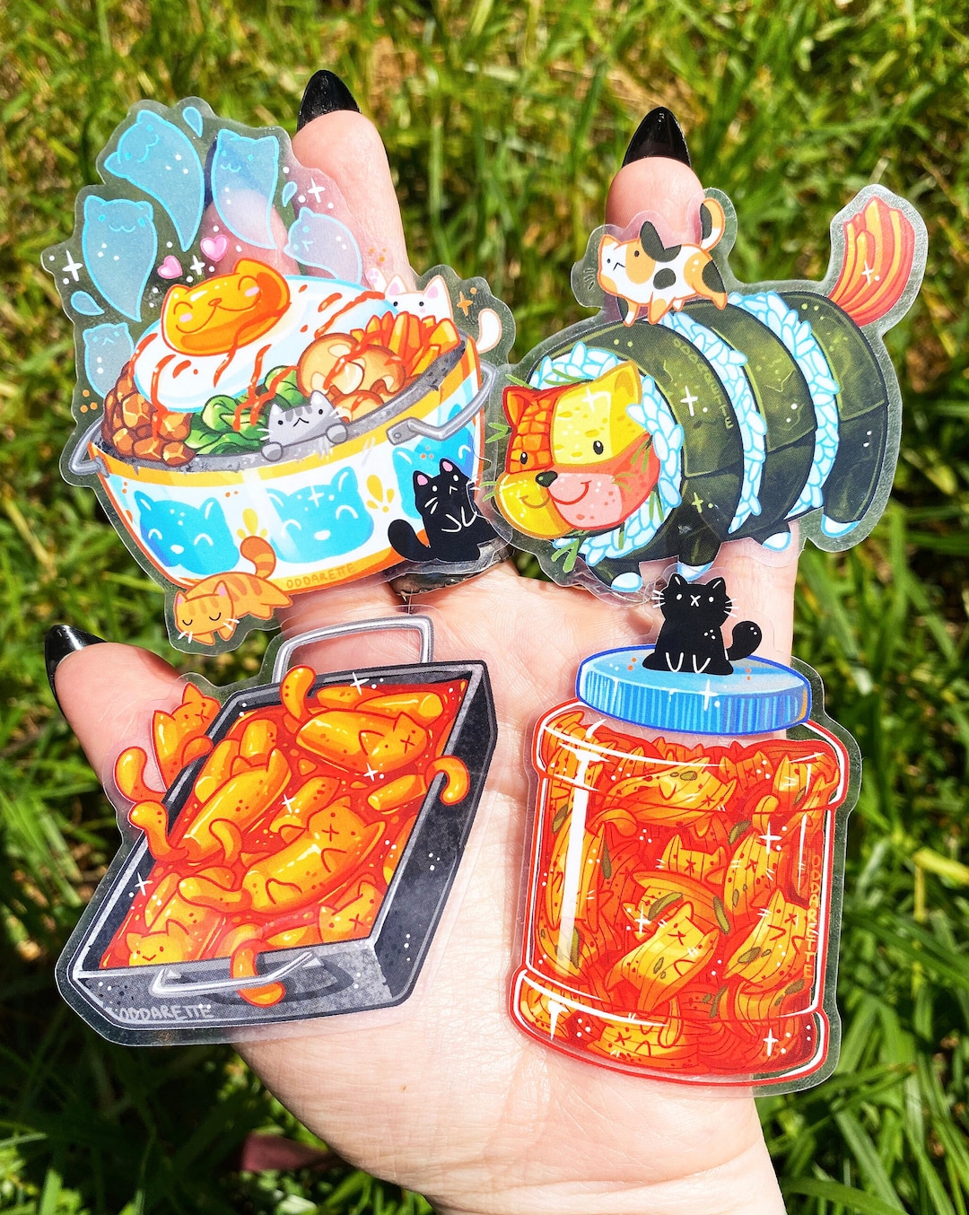 Korean Food Cats - Kimchi - Kimbap - Bibimbap - Ttoekbokki ...