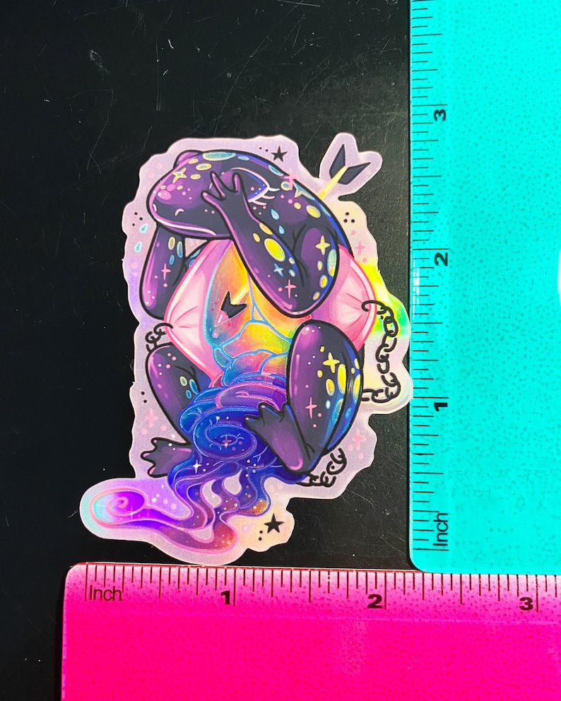 Holographic Frog Anatomy Sticker – Die Cut, Exposure Therapy - Etsy