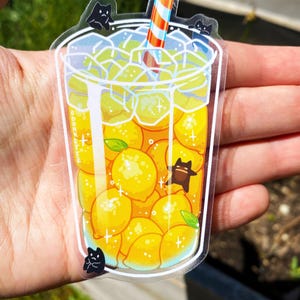 Lemonade Sticker - Transparent Sticker - Vinyl - Die Cut - Waterproof ...