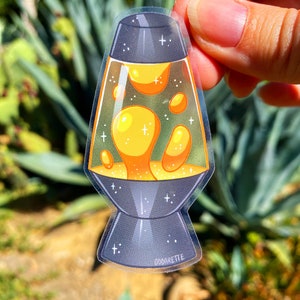 Vintage Lava Lamp Stickers: Transparent Waterproof Retro Art - Etsy