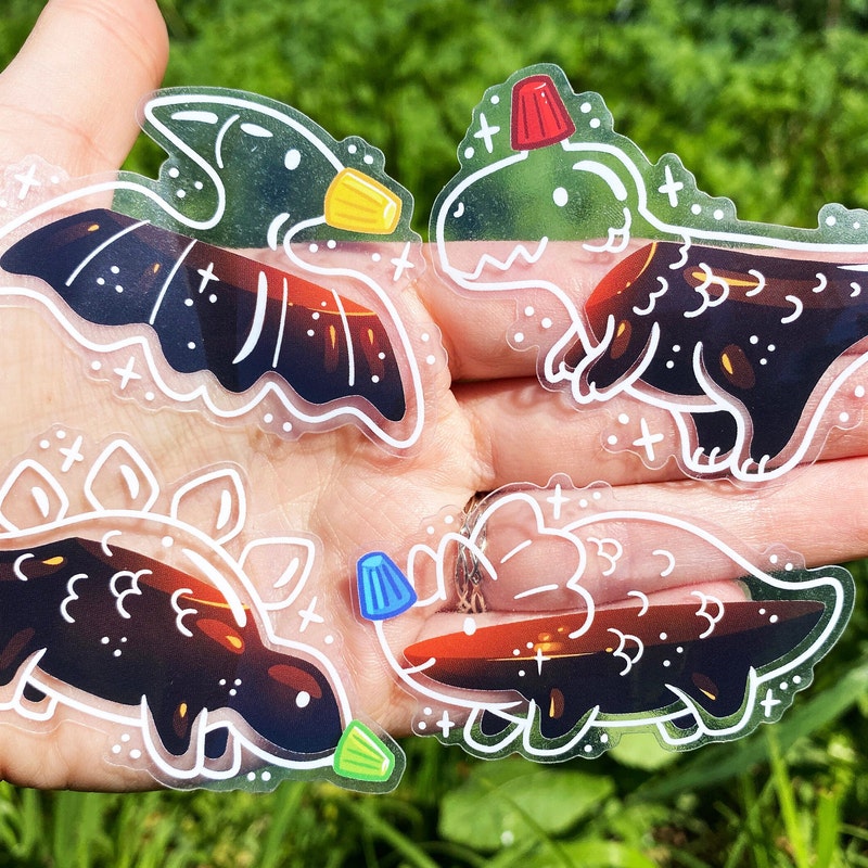 Food Dinosaur Stickers - Etsy UK