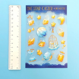 Star Caster Sticker Sheet - Transparent Stickers - Planets - Potions ...