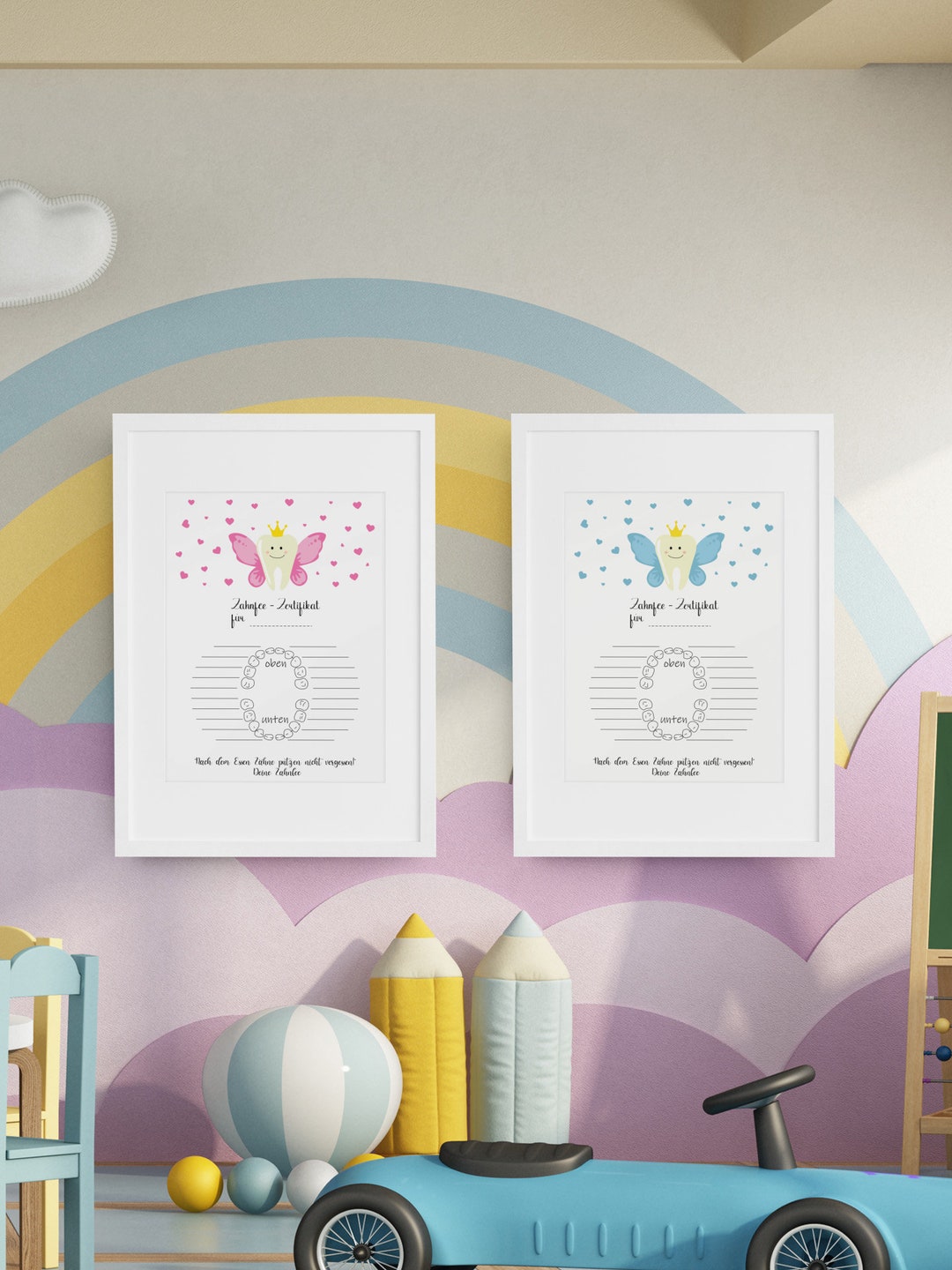 First Lost Tooth Digital Tooth Fairy Certificate Losing First Tooth ...