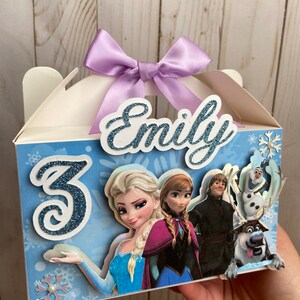 12 Frozen Gable Boxes - Frozen Themed Party Decor- Ana, Elsa and Olaf ...