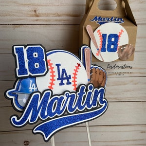 12 - Mini Personalized Baseball Gable Boxes - Treat Boxes - Custom ...
