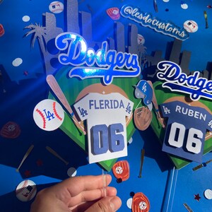 3D LA Dodgers Cake Topper - Personalized/custom Party Decor- Birthday ...