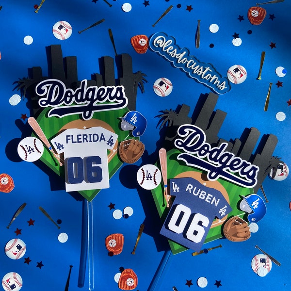 Dodger Cake Topper Svg - Etsy
