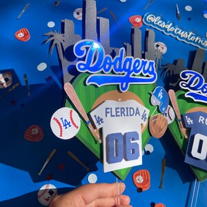 3D LA Dodgers Cake Topper - Personalized/custom Party Decor- Birthday ...