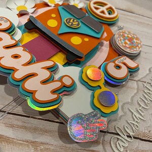 Groovy Cake Topper Custom Party Decor party Favors Groovy Theme Groovy ...
