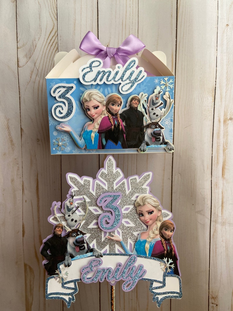 12 Frozen Gable Boxes Frozen Themed Party Decor Ana Elsa - Etsy