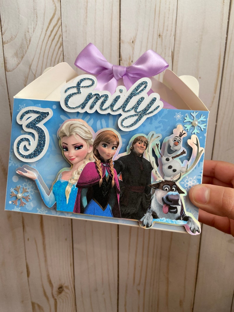 12 Frozen Gable Boxes Frozen Themed Party Decor Ana Elsa - Etsy