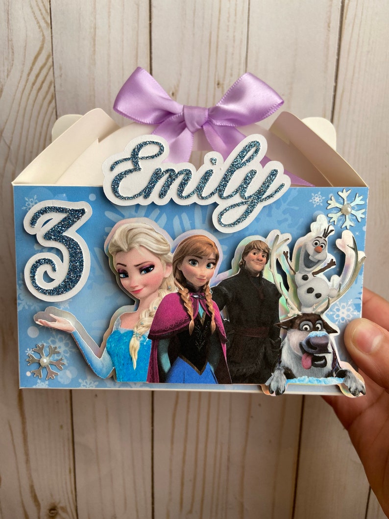 12 Frozen Gable Boxes Frozen Themed Party Decor Ana Elsa - Etsy