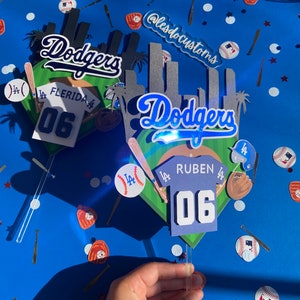 3D LA Dodgers Cake Topper - Personalized/custom Party Decor- Birthday ...