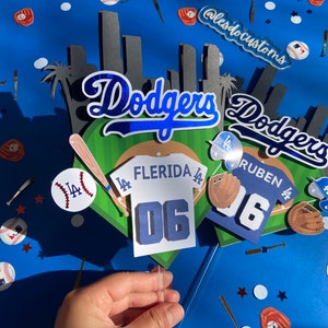 3D LA Dodgers Cake Topper - Personalized/custom Party Decor- Birthday ...