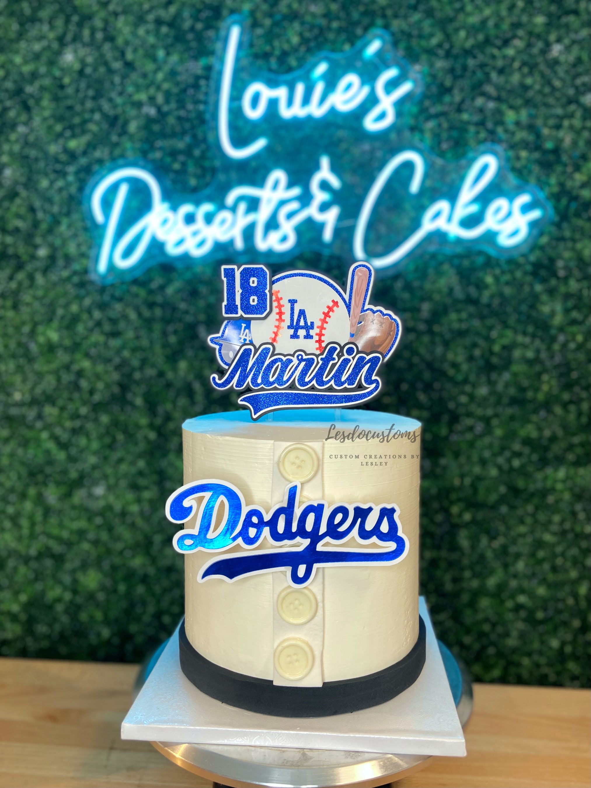 3D LA Dodgers Cake Topper - Personalized/custom Party Decor- Birthday ...