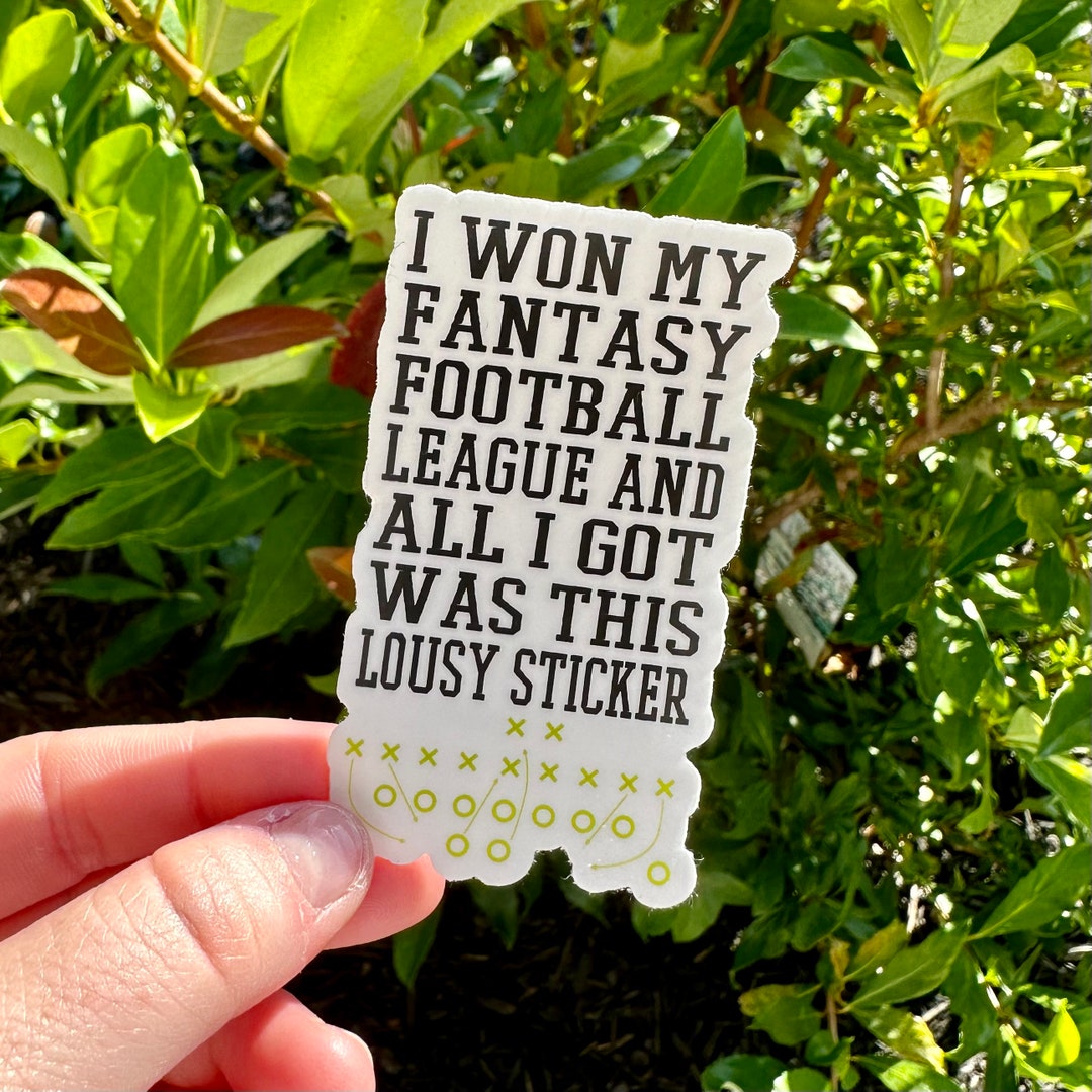 Victorious Fantasy Football Sticker - Celebrate Your Championship Win ...