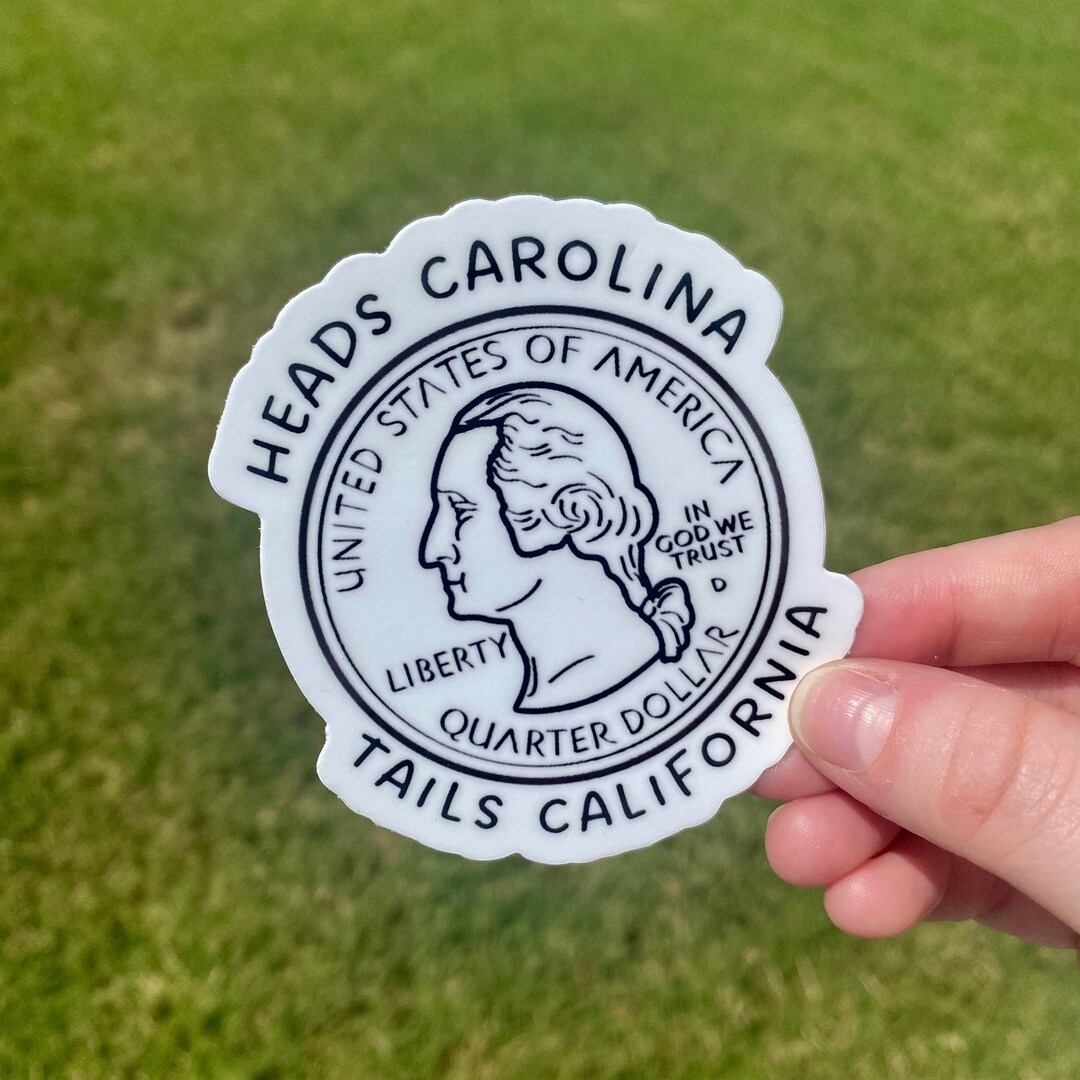 Heads Carolina Sticker - Etsy