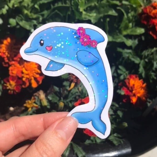 Dolphin Sticker - Etsy