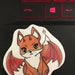 Red Fox Sticker, Winged Fox, Anime Animal, Dark Angel, Devil Decal ...