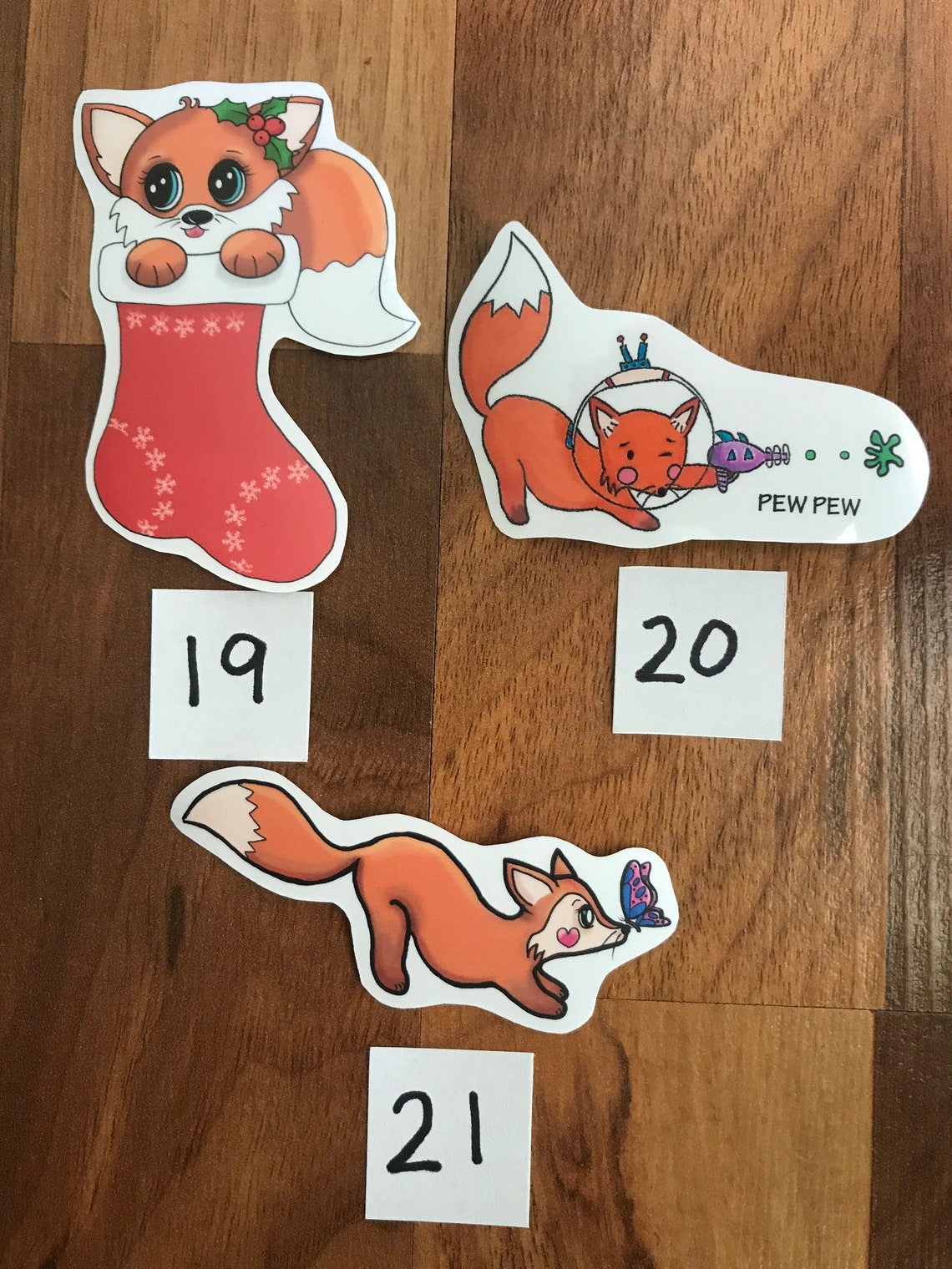 Fox Sticker Pack Cute Animal Decal Waterproof Vinyl Decal | Etsy