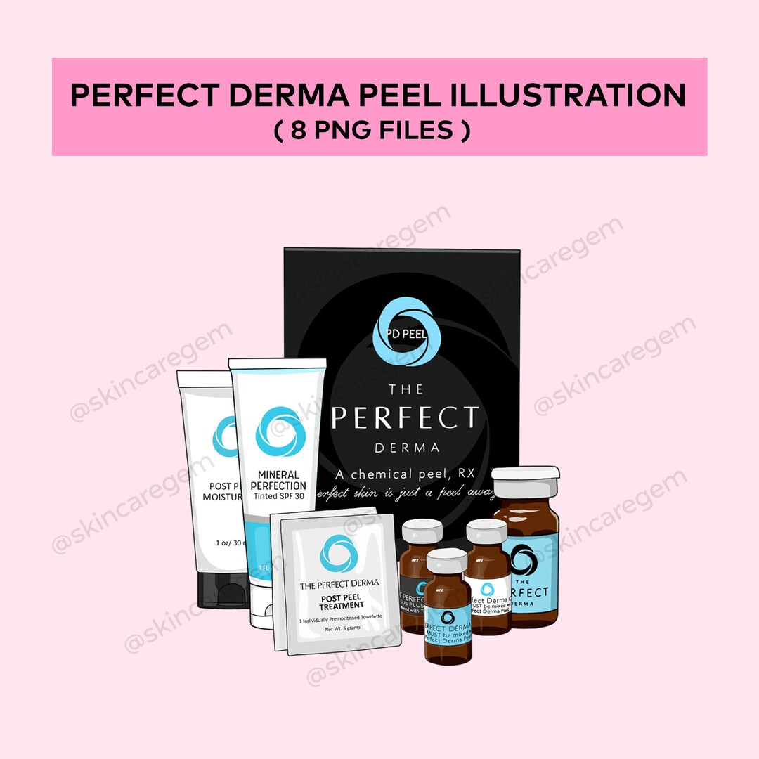 PERFECT DERMA PEEL Illustration (instant Download) - Etsy