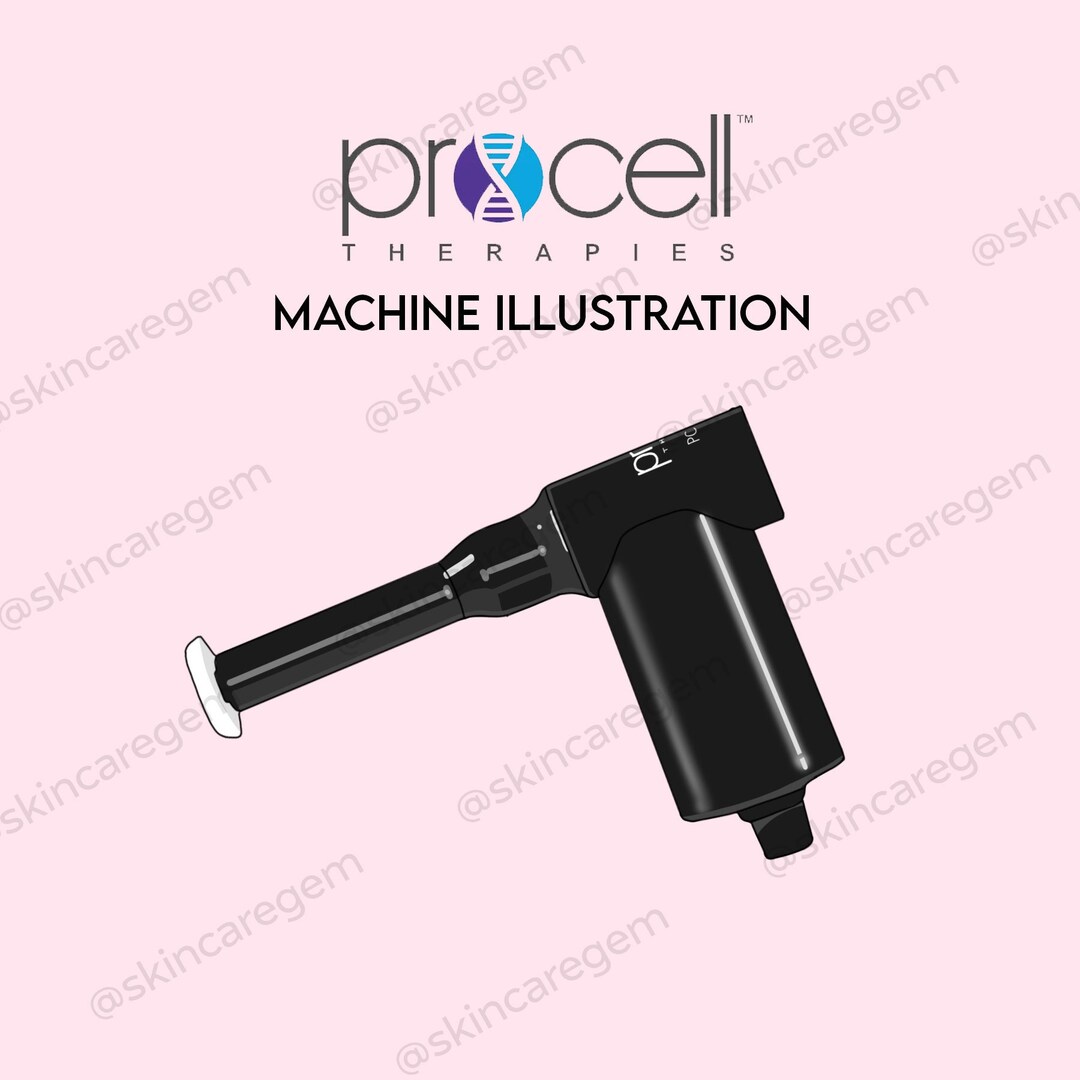 PROCELL MICROCHANNELING Machine Illustration instant - Etsy
