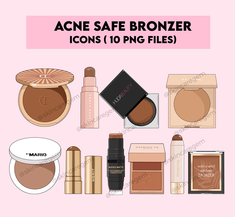 10 BRONZER ICONS (instant Download) - Etsy