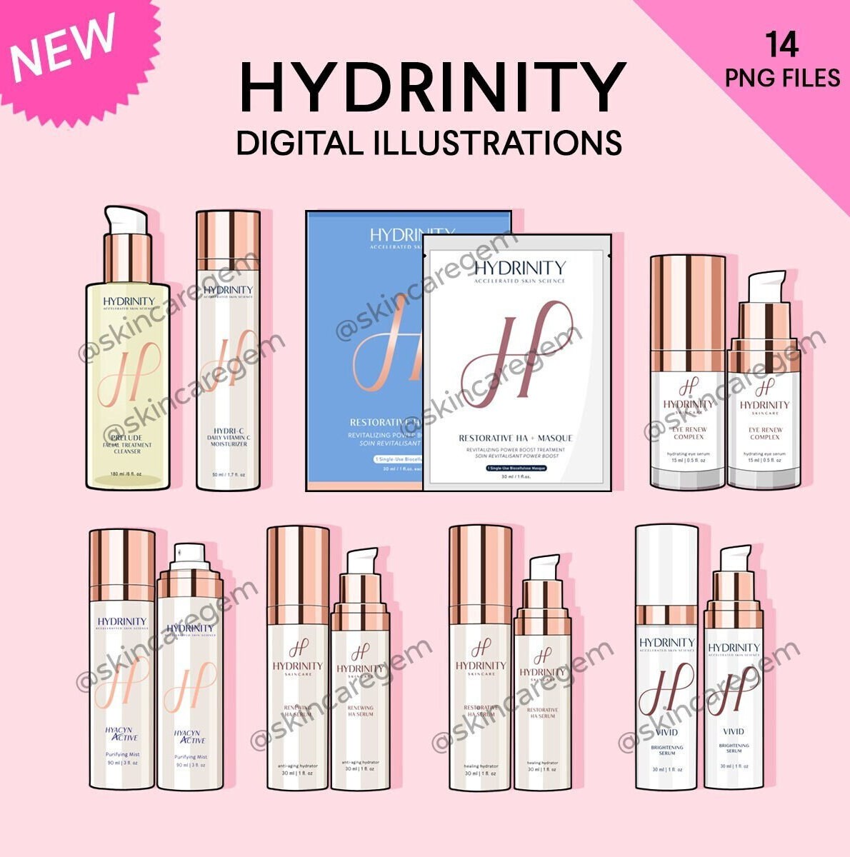 New Hydrinity Digital Illustration, PNG Files instant Download - Etsy