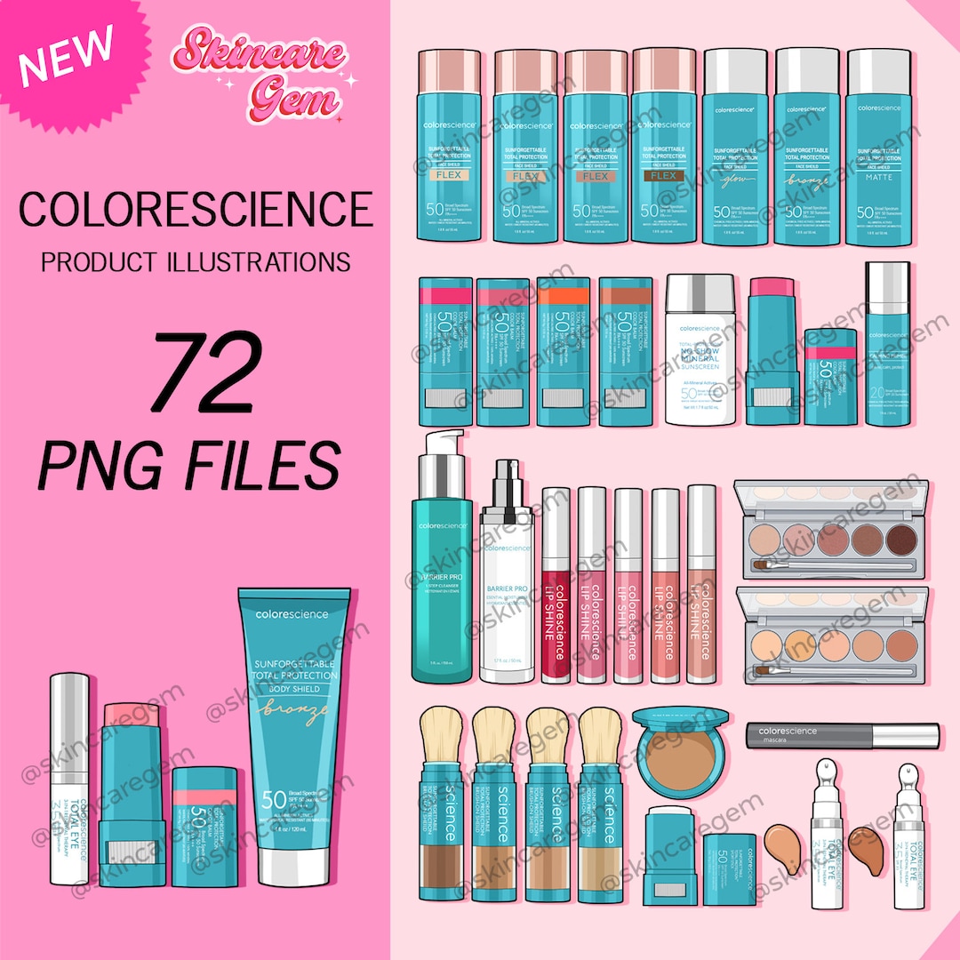 COLORESCIENCE ILLUSTRATIONS (instant Download) - Etsy