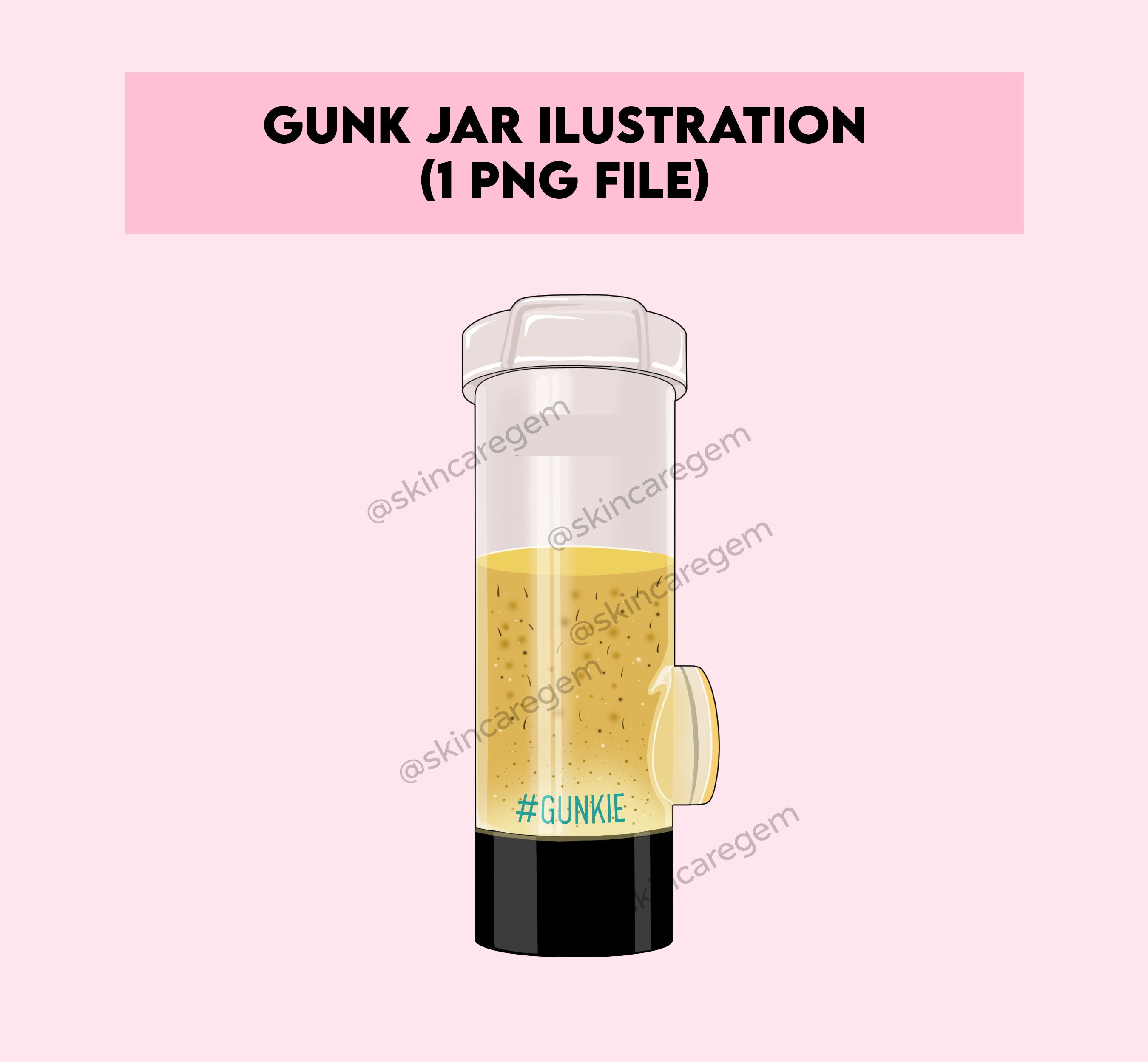 GUNK JAR Illustration instant Download - Etsy