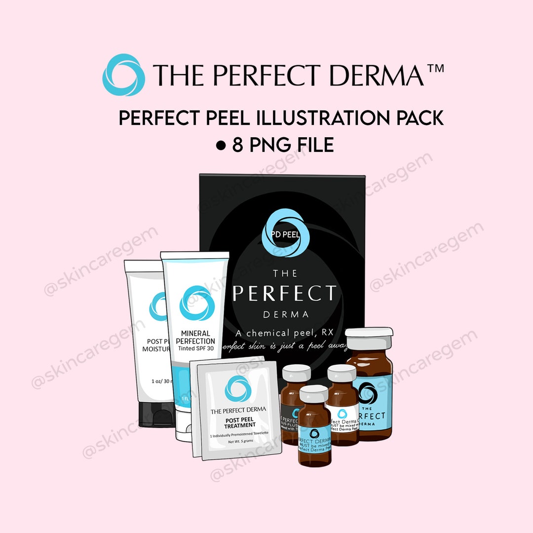 PERFECT DERMA PEEL Illustration instant Download - Etsy