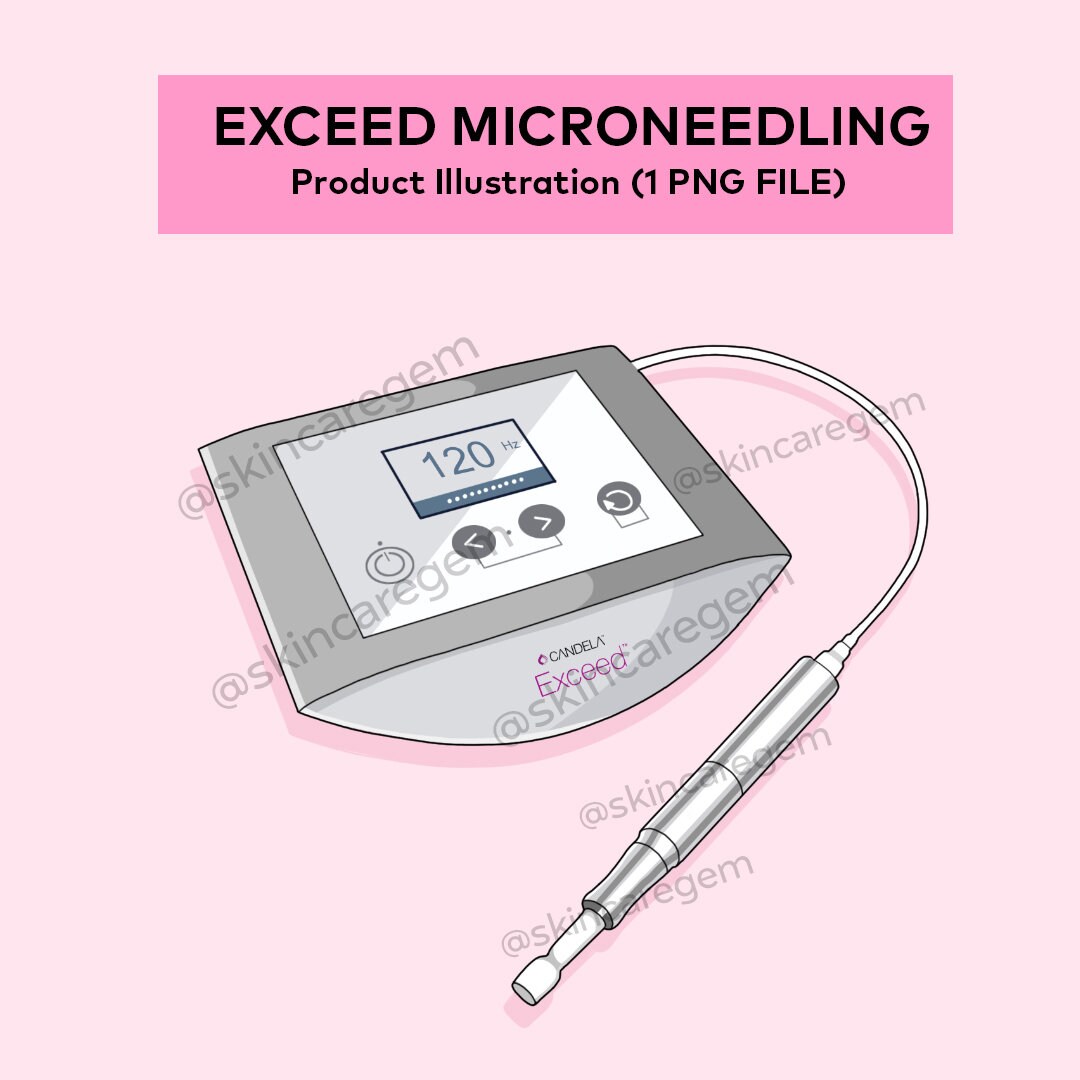 EXCEED MICRONEEDLING Illustration instant Download Digital File, PNG ...