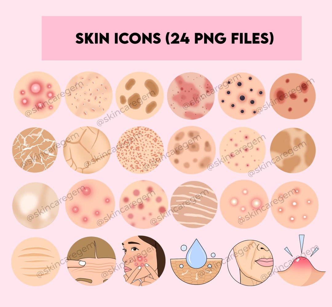 24 SKIN ICONS (instant Download) - Etsy