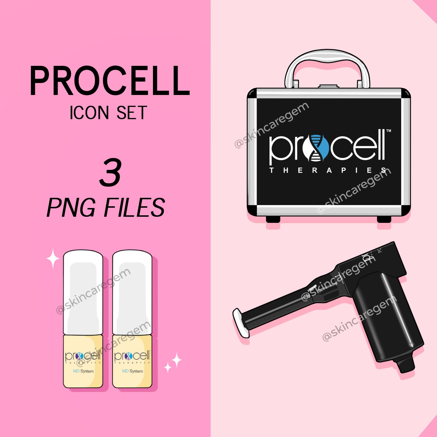 PROCELL MICROCHANNELING Machine Illustration (instant Download) - Etsy